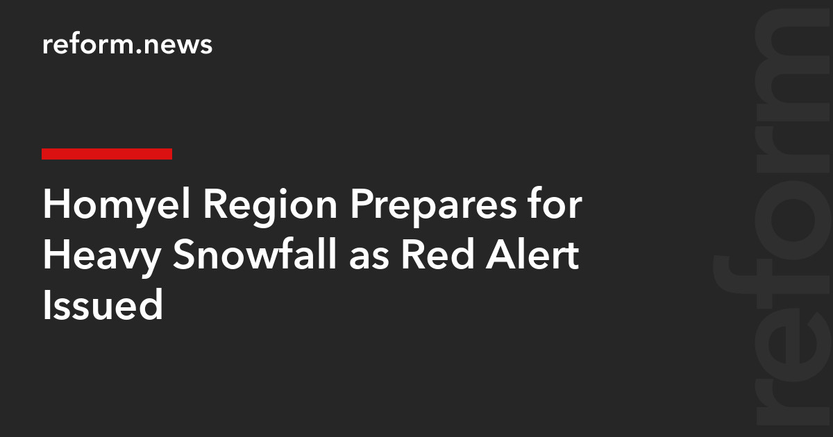 Homyel Region Prepares for Heavy Snowfall as Red Alert Issued – REFORM ...
