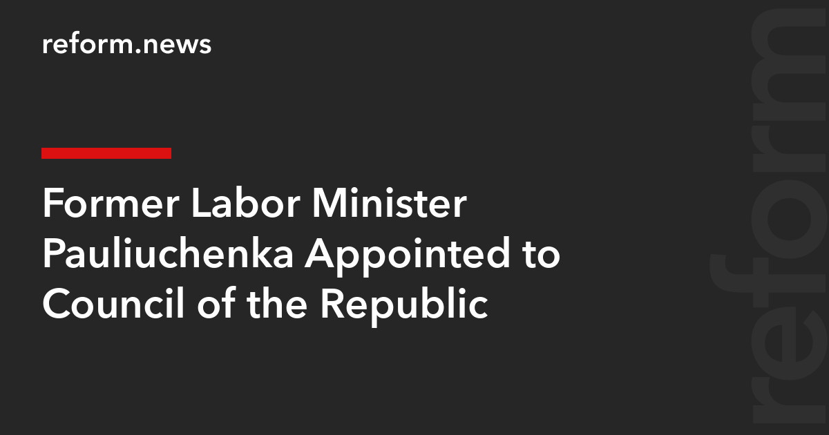 Former Labor Minister Pauliuchenka Appointed to Council of the Republic ...